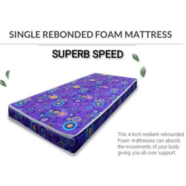 TILAM BUJANG / TILAM SINGLE MATTRESS - HIGH QUALITY REBONDED FOAM ...