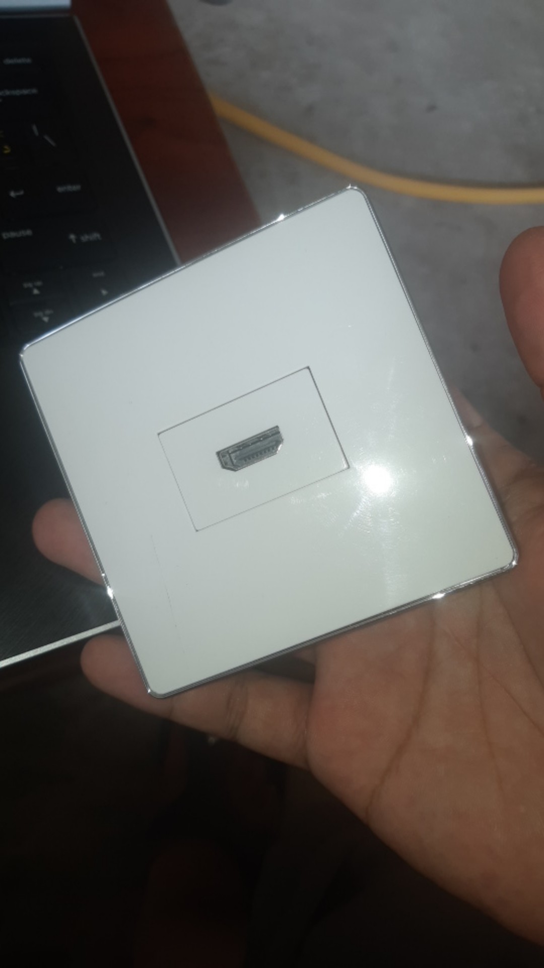 HDMI WALL MOUNT FACE PLATE FULL HD 1080p TV FACE PLATE SOCKET CONNECTOR ...