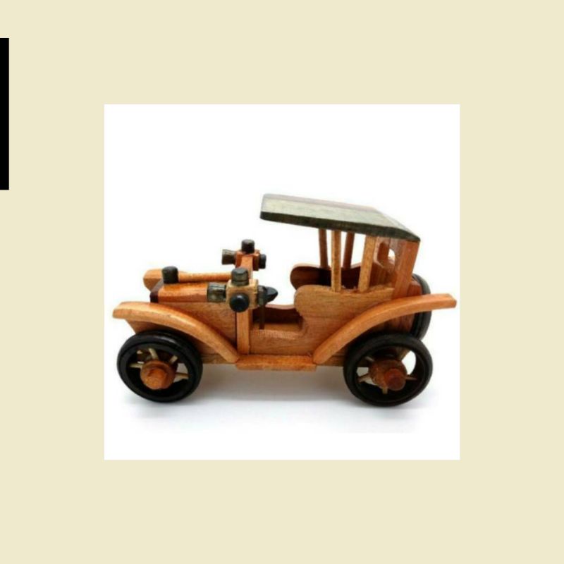 Mini Wood Car Miniature - ANTIK - VINTAGE | Shopee Malaysia