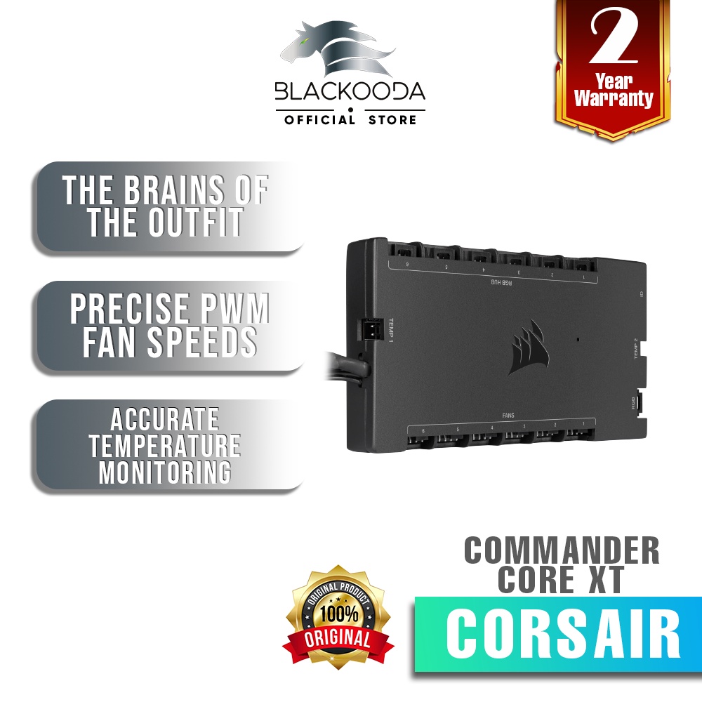 CORSAIR iCUE COMMANDER CORE XT Smart RGB Lighting and Fan Speed ...