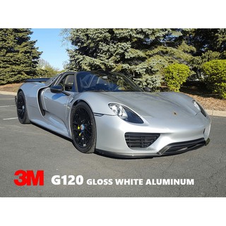 3M 1080 G120 GLOSS WHITE ALUMINUM Premium Car Wrap Vinyl Film BIKE ...