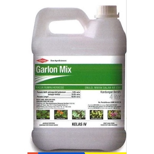 (+-4LIT) RACUN RUMPAI TEMPAT POKOK SAWIT DOW AGROSCIENCE GARLON MIX ...
