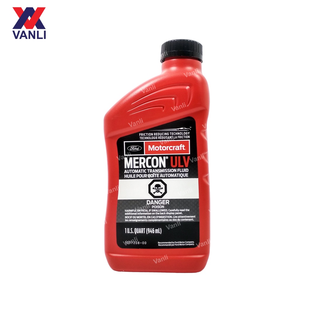 Ford Motorcraft Genuine Mercon ULV Auto Transmission Fluid 1 Quart ...