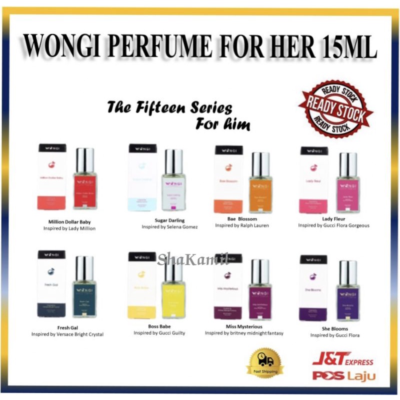 WONGI PERFUME EDP 15ML FOR HER | Shopee Malaysia
