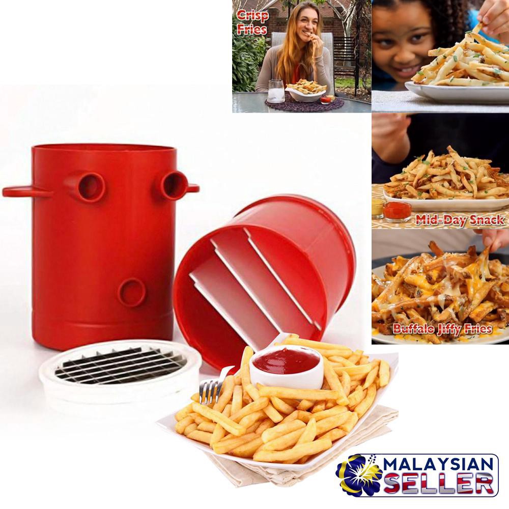 Tollo Jiffy Fries Cutter Machine and Microwave Container (2 in 1 ...