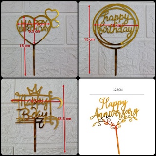 HAPPY BIRTHDAY ACRYLIC CONGRATULATORY SIGN/Tanda tahniah akrilik/摆件插牌 ...