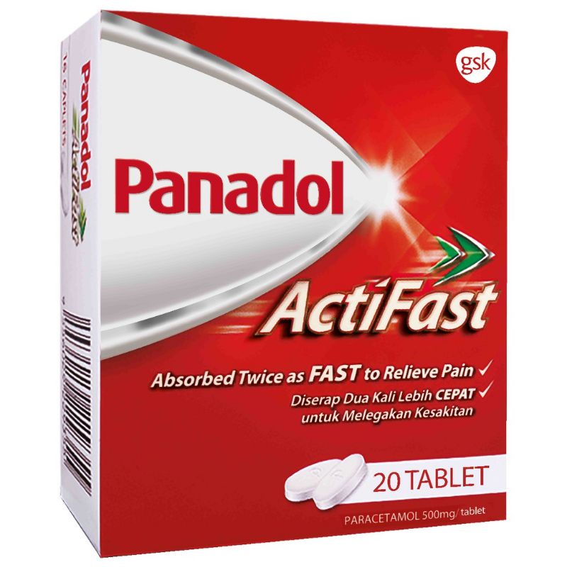 Panadol Actifast Tab 500mg (20's) | Shopee Malaysia