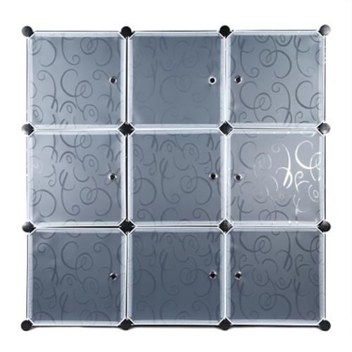 ASSEMBLED MULTI-USE 9 CUBE STORAGE CABINET (BLACK) | Shopee Malaysia