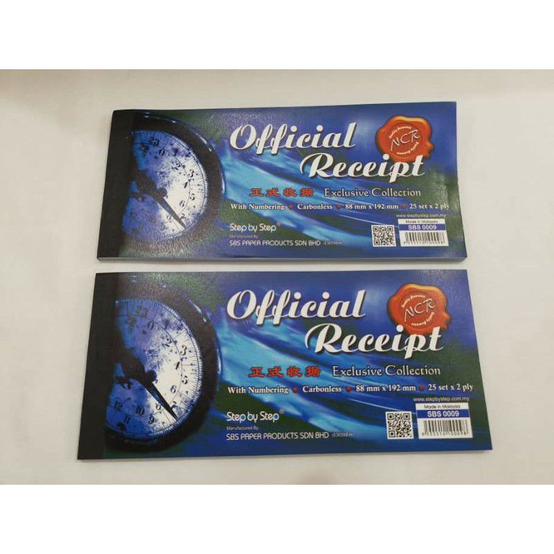 Official Receipt Book NCR per book | Shopee Malaysia