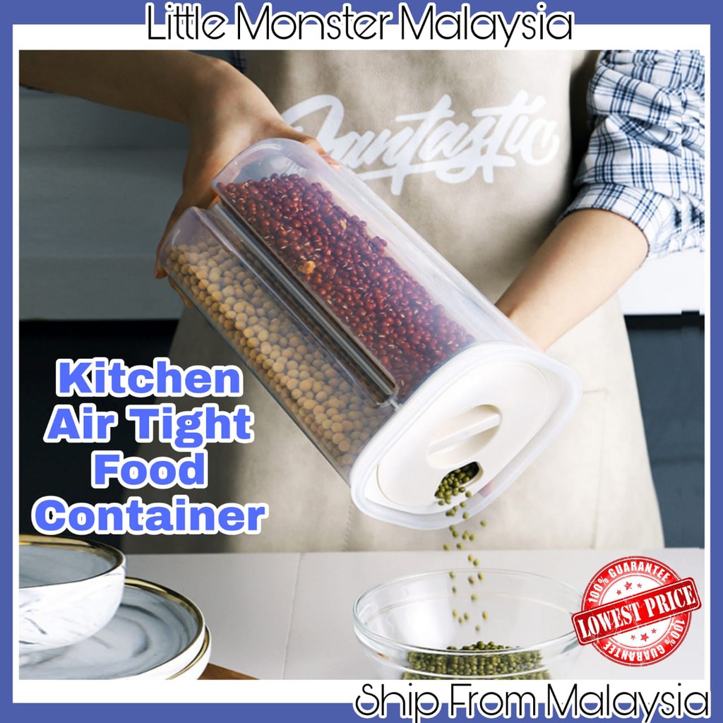 Air Tight Food Storage Container Organizer Dispenser Partition BPA Free ...