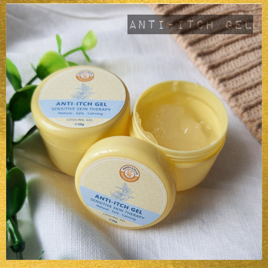 Honey Olive Baby (25g) Anti - Itch Gel for Eczema and Dry Skin Gel untuk Gatal Kulit Sensitif ...