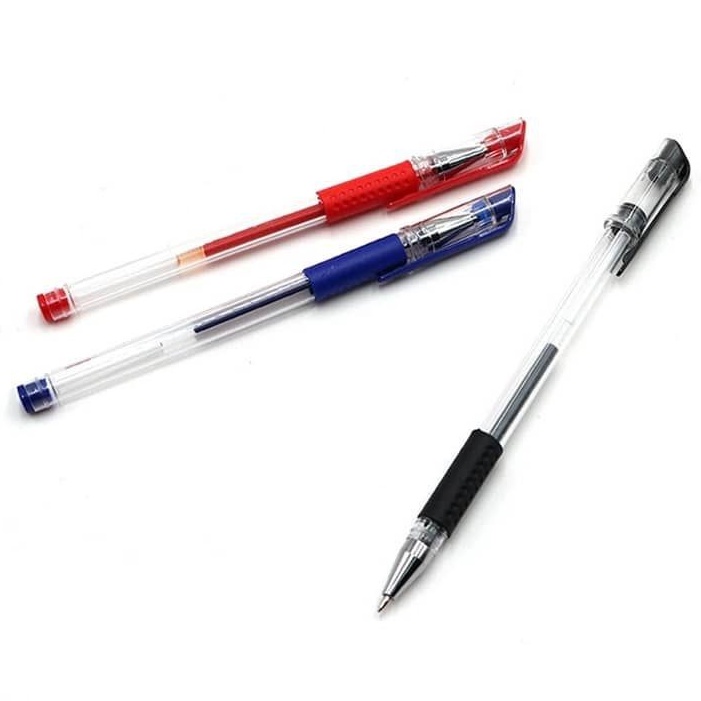 Ballpoint Gel Ink Pen 0.5mm / Ball Pen Office Stationery Writing Pen ...
