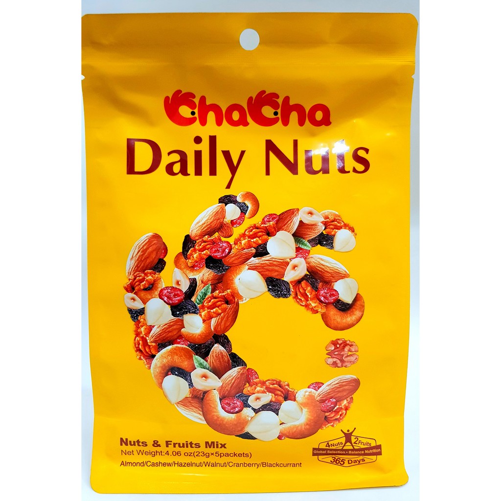 ChaCha Daily Nuts & Fruits Mix 23g x 5pkts | Shopee Malaysia