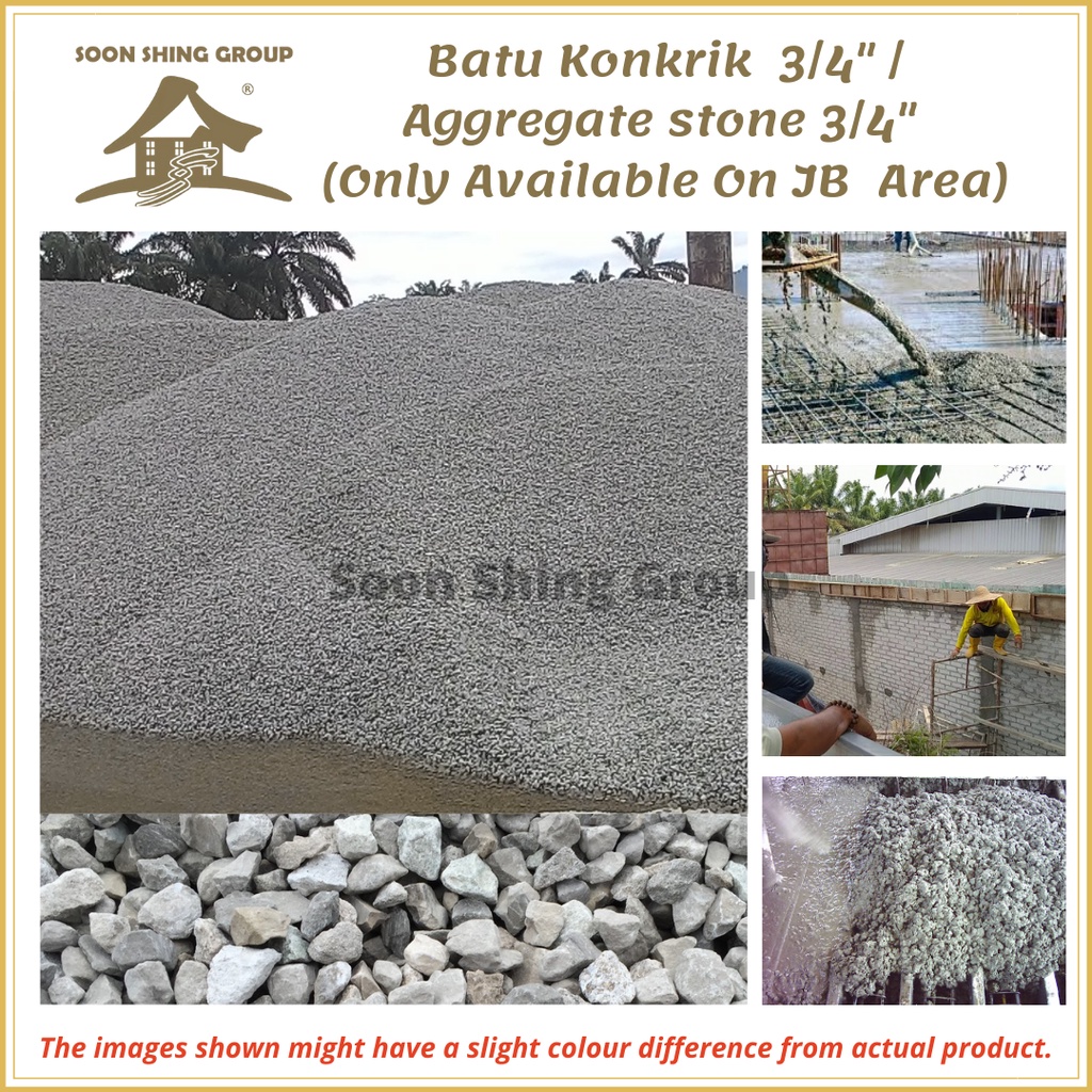 Batu Konkrik 3/4" / Aggregate stone 3/4" (Only Available In JB Area ...