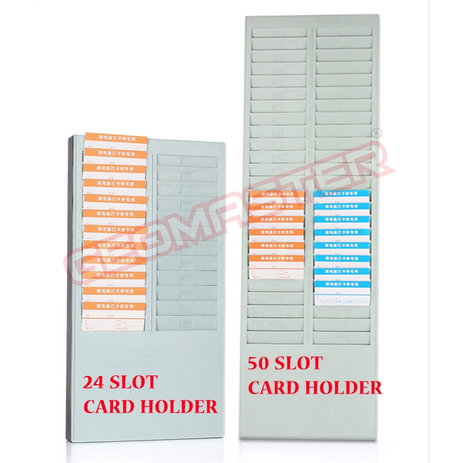 Punch Card Holder , Punch Card Rack , Time Card Rack - 24 Slot | Shopee ...