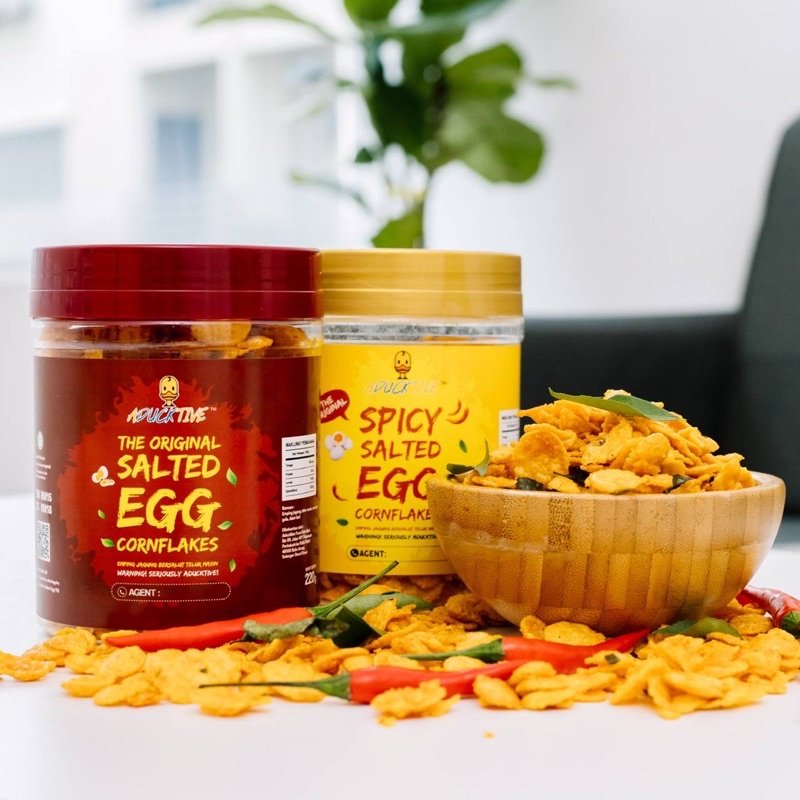 Agent Aducktive Cornflakes Salted Egg 24pcs | Shopee Malaysia
