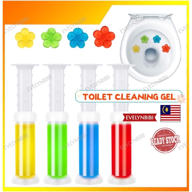Toilet Bathroom Push Type Scrubble Bubble Cleaner Cleaning Click Gel ...