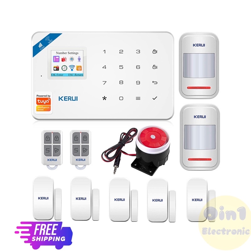 KERUI W18 Only 2.4G WIFI+GSM Wireless Smart Burglar Security Alarm ...