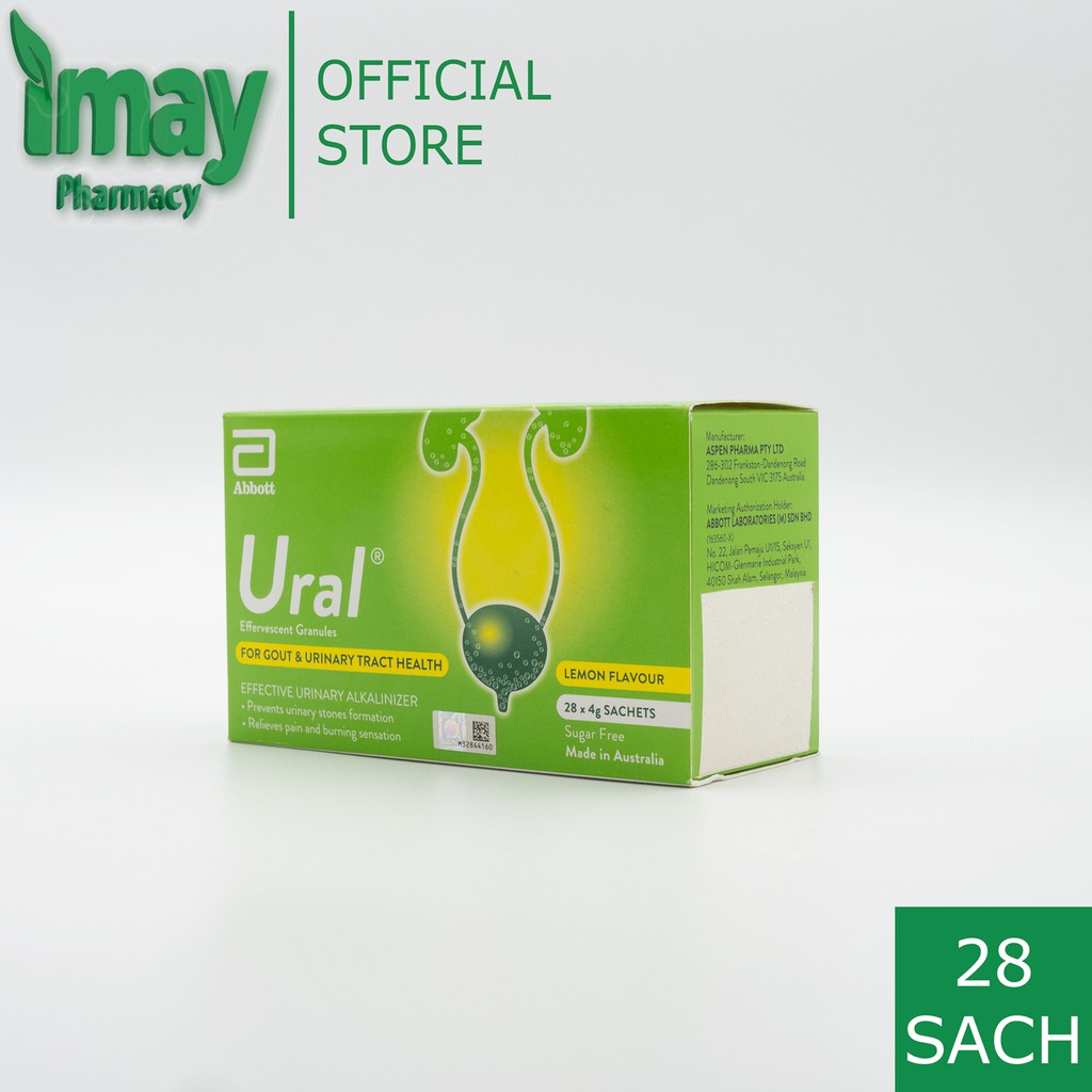 Abbott Ural Effervescent Granules 4 gram for urinary alkalinizer 28 ...