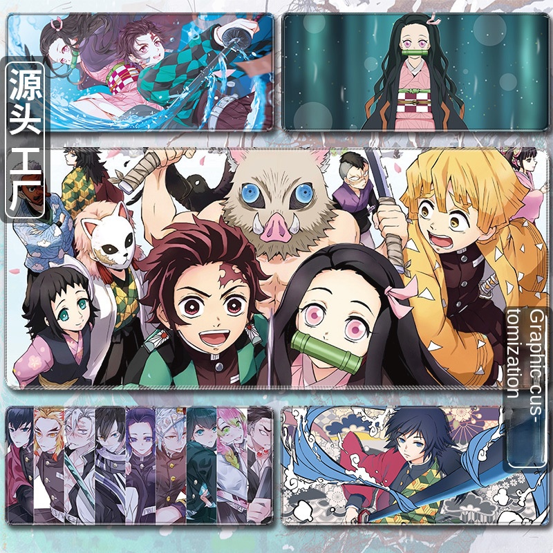 Demon Slayer Mouse Pad Super Large Animation Student Dormitory Table ...