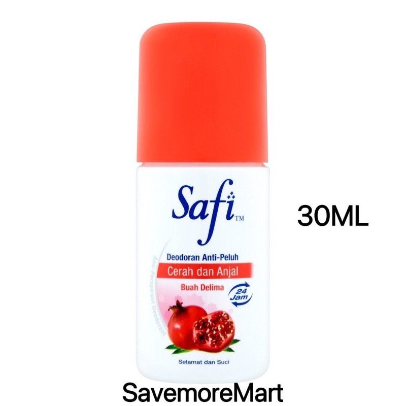 Safi Deodoran Anti-Peluh Buah Delima 30ml | Shopee Malaysia