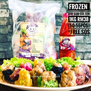 Dim Sum Halal Cik Ton/1kg 50-55pcs/Dijamin Sedap/Free Sos/Berbaloi ...