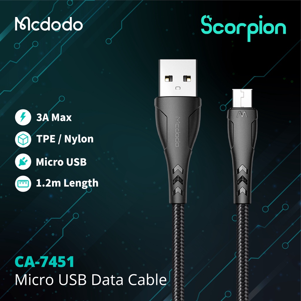 Mcdodo CA-7451 Micro USB Data Cable | Shopee Malaysia Mcdodo CA-7451 Micro USB Data Cable | Shopee Malaysia