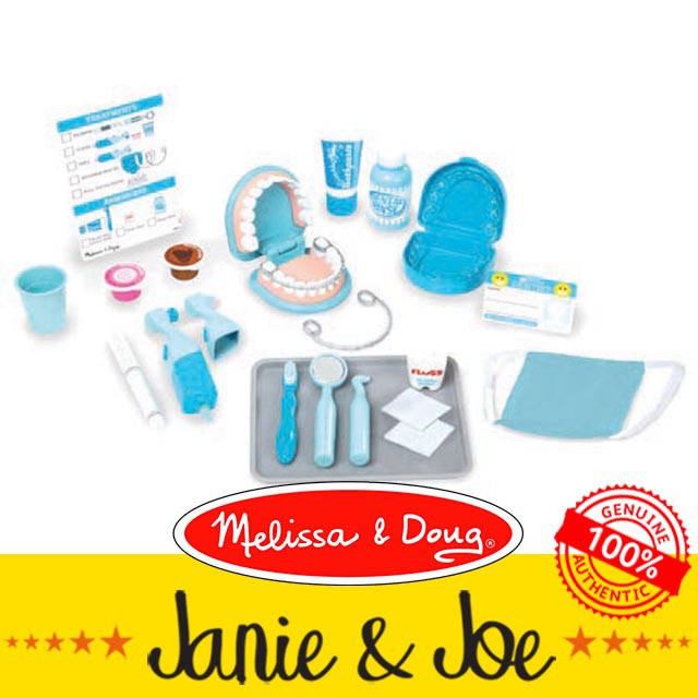 Melissa & Doug Super Smile Dentist Play Set- Age 3+, Pretend Play, Role ...