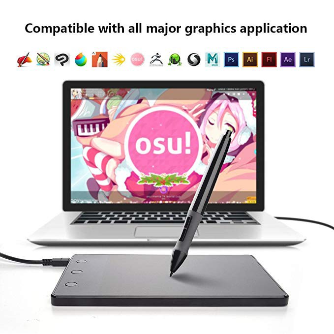 Huion H420 Digital Drawing Tablet Graphics Tablet Digital Wireless Capture Pen | Shopee Malaysia