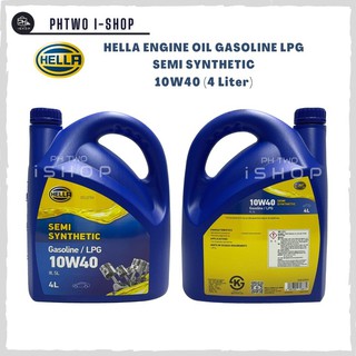 HELLA ENGINE OIL SEMI SYNTHETIC GASOLINE / LPG 10W40 15W40 (4 Liter ...