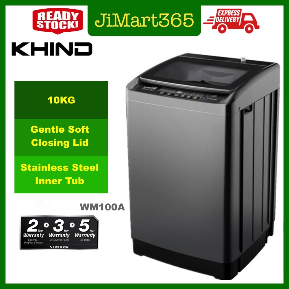 Khind Fully Auto Washing Machine WM100A 10KG Mesin Basuh Hisense ...