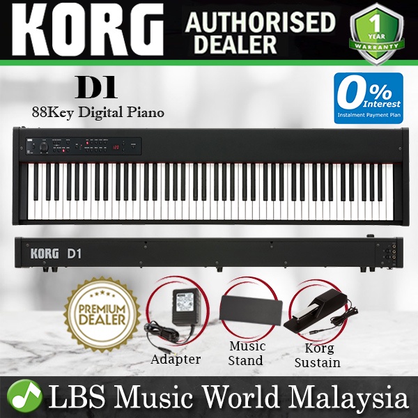 Korg D1 88 key Stage Piano Digital Piano Real Weighted Hammer Action 3 (D-1 D 1) | Shopee Malaysia