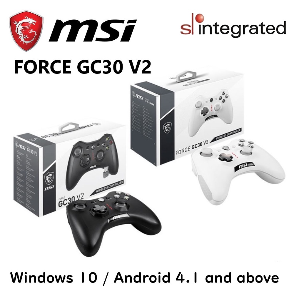 MSI FORCE GC30 V2 Wireless Gaming Controller - USB - Dual Vibration ...
