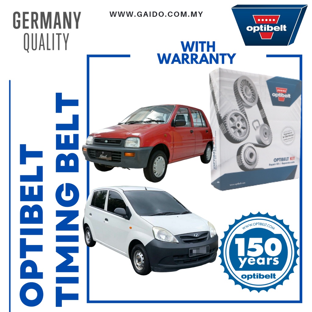 OPTIBELT Timing Belt Kit - Perodua Viva 660, Perodua Kancil L5 Turbo ...