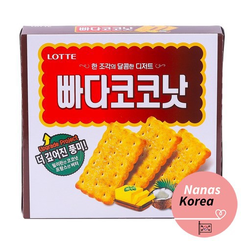 [Korean Snack] Lotte Butter Coconut 300g (Korean Butter Biscuit ...