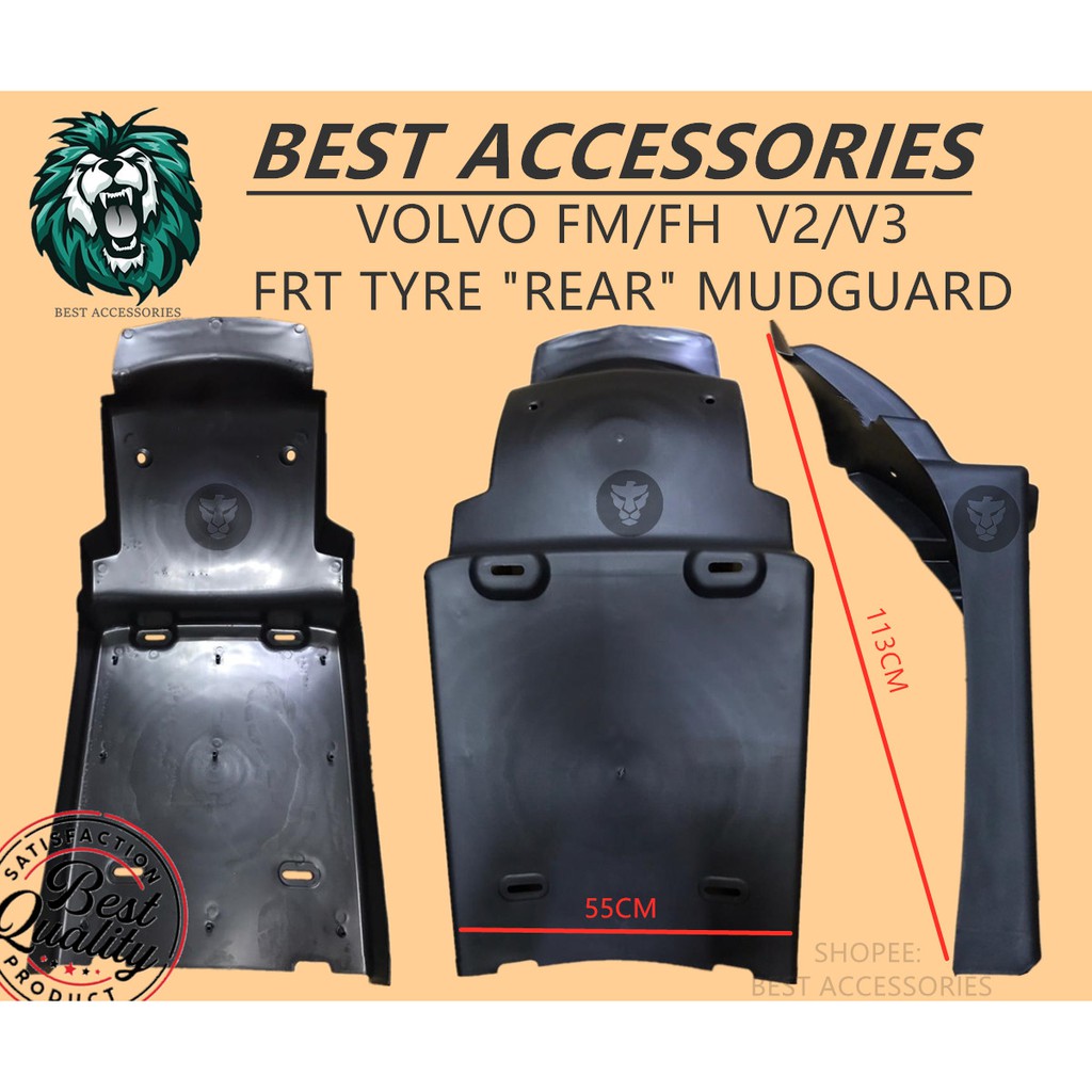 VOLVO FM/FH12 V2/V3 FRONT TYRE REAR MUDGUARD HIGH QUALITIES (ORI NO ...