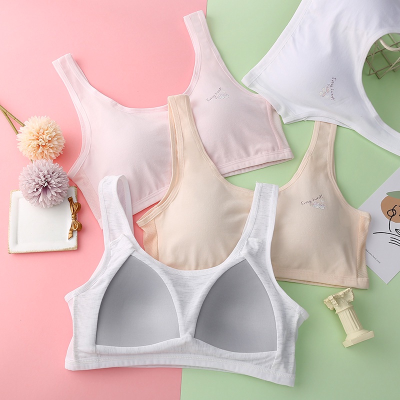 Teenage BraTeenager Girl Bra Traning Girl Cotton Bra with Pad Bra ...