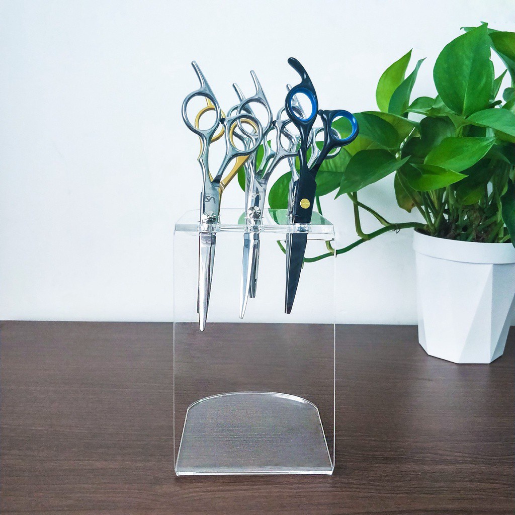Ready Stock Quick Shipment#Acrylic Scissors Rack Transparent Socket ...