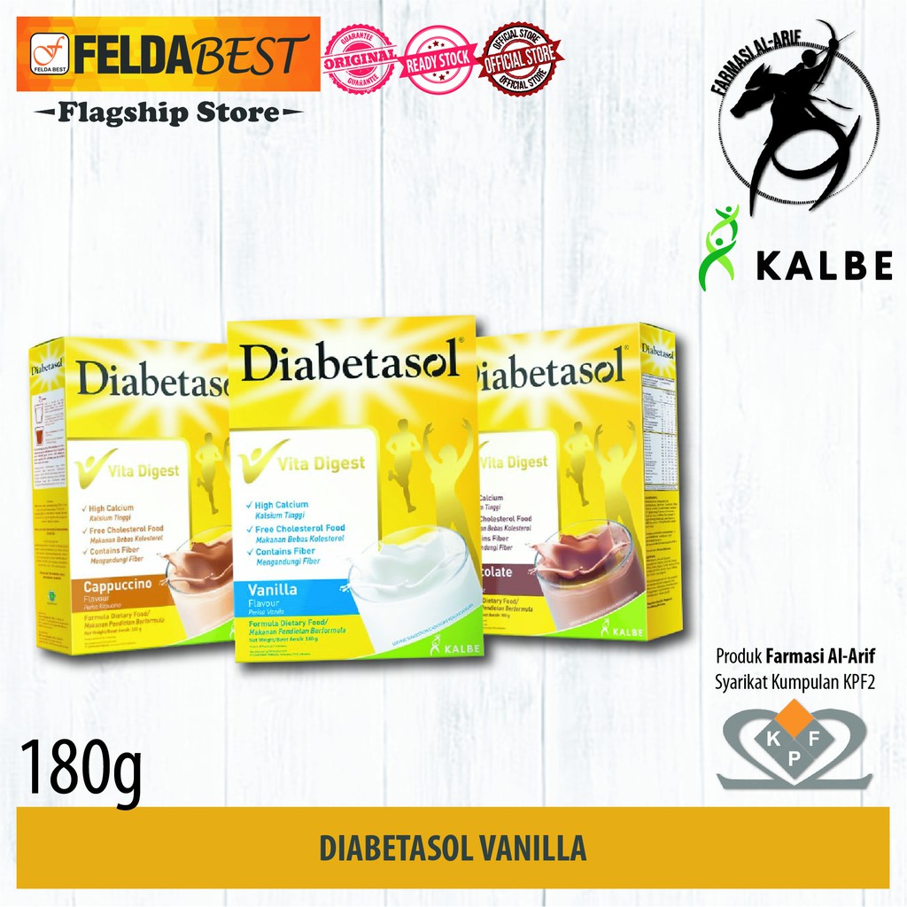 Diabetasol 180g (Chocolate/Vanilla/Cappucino) | Shopee Malaysia