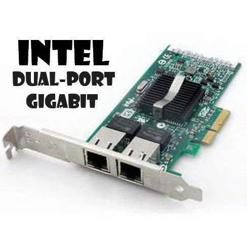 Intel dual-port Gigabit Ethernet Pci-E Network Card (9402PT 82571EB ...