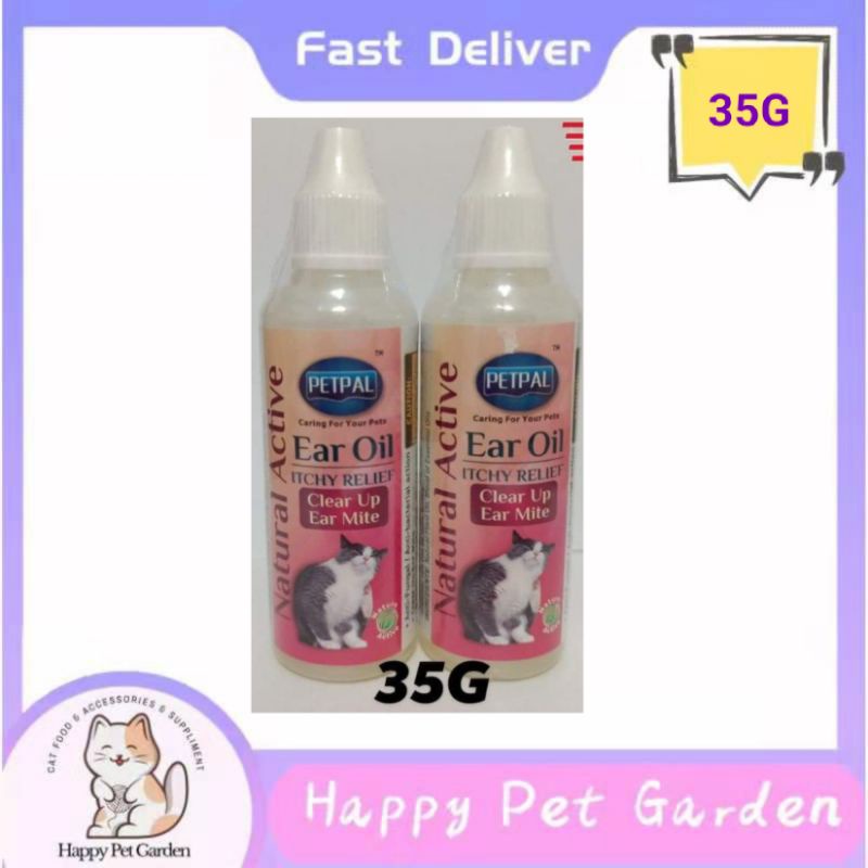 PETPAL Natural Active Ear Oil (Ear Mite) For Cat /Ubat Telinga Kucing ...