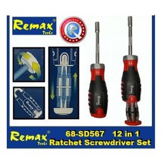 REMAX 12-in-1 Ratchet Screwdriver Set (68-SD567 ) | Shopee Malaysia