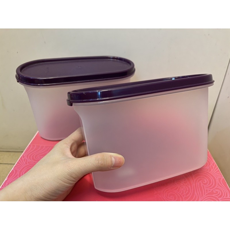 READY STOCK ORIGINAL 100% Tupperware Modular Mates Oval II 1.1L ...