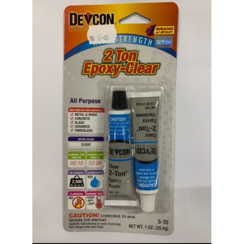 (100% ORIGINAL) DEVCON 2 TON EPOXY CLEAR | Shopee Malaysia