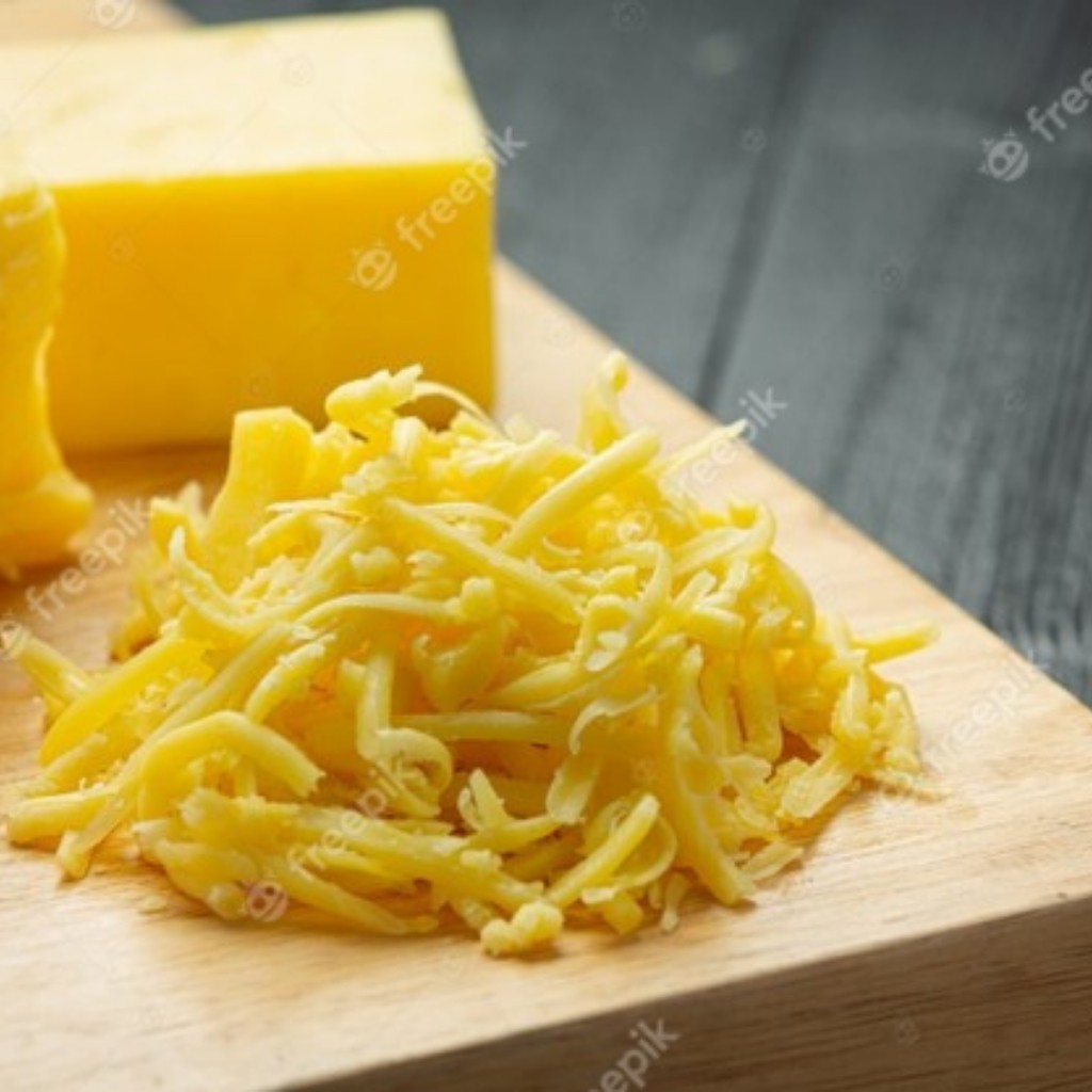 Fresh Cheddar Cheese Shredded / Block 200g Farm Cheese keju Cheddar ...