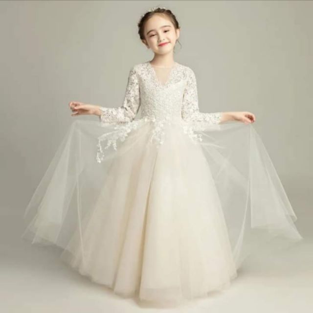 Little Girl Princess Gown. Size 130, breast line 68cm, waist line 64cm ...