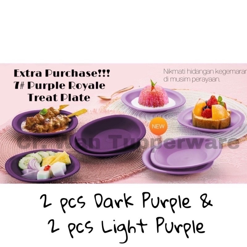 Tupperware Treat Plate (4 pcs) | Shopee Malaysia