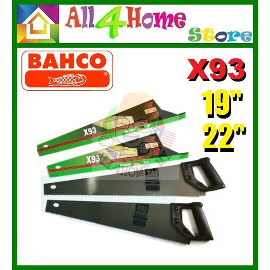 BAHCO AP06 Hand Saw Gergaji Papan Gergaji Kayu X93 AP06 (19"-20"-22 ...