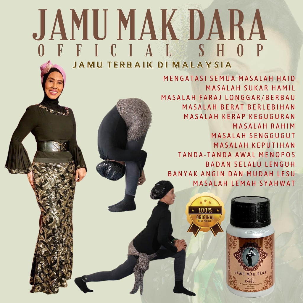 JAMU MAK DARA(Kapsul/60 Biji)/Masalah Haid Hamil Keputihan Gugur ...