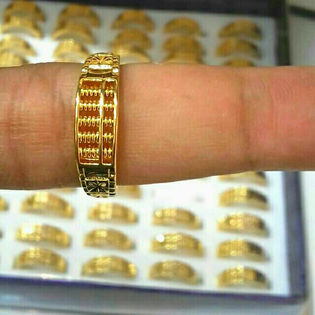 Gold Korea 24K Gold Plated Ring Sempoa / Abacus | Shopee Malaysia